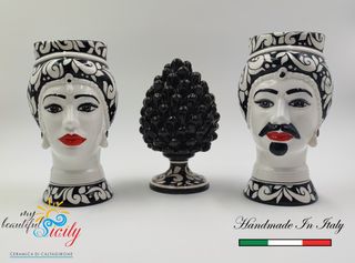 Ceramica di Caltagirone "Teste di Moro"