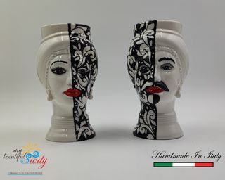 Ceramica di Caltagirone "Teste di Moro"