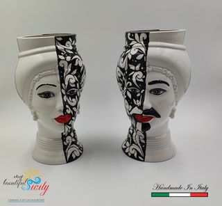 Ceramica di Caltagirone "Teste di Moro"