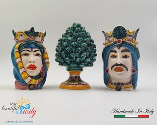 Ceramica di Caltagirone "Teste di Moro"