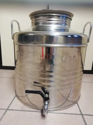 Tanica per olio in acciaio inox