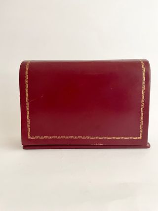 Porta lettere vintage bordeaux anni '80