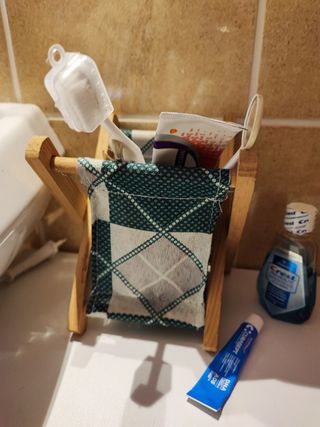 Porta quello che vuoi tessuto e legno