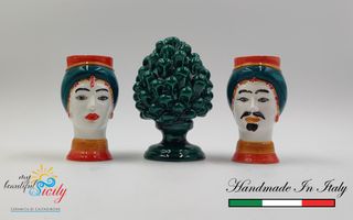 Ceramica di Caltagirone "Teste di Moro"