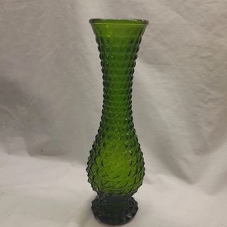 vaso vintage a rilievo verde  oggetto d'arredo