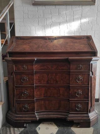 Cassettone secretaire radica