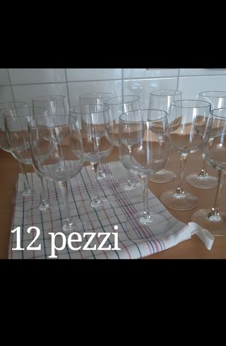 12 Bicchieri da vino