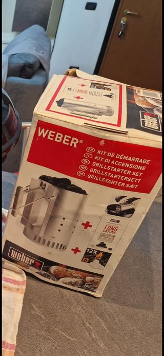 Ciminiera di accensione carbonella weber