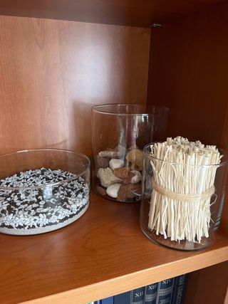 trittico soprammobili in vetro