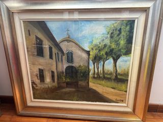 pitura a tempera con cornice