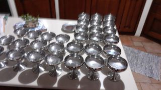 12 coppe in acciaio inox 18/10