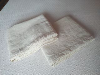 Lenzuolo vintage in tela di canapa