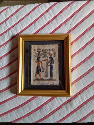 Quadro con papiro egiziano