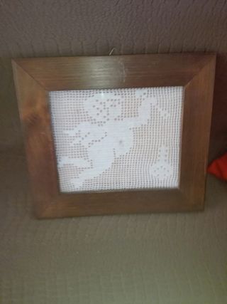 Quadretto ricamato a mano