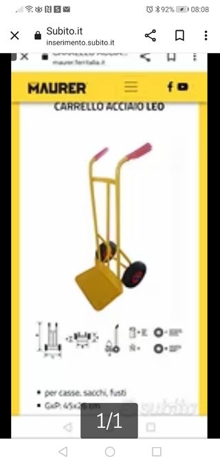 Carrello Maurer mod. Leo