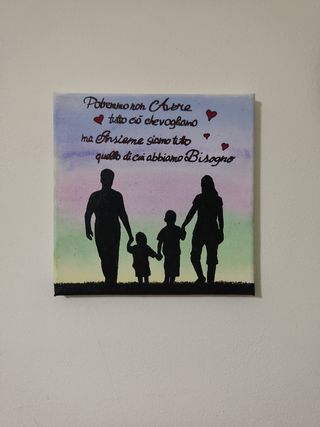 Tela realizzata a mano