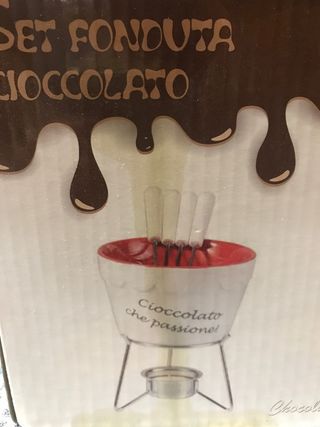 set per fonduta cioccolato