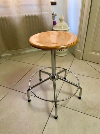 Sgabello scolastico vintage