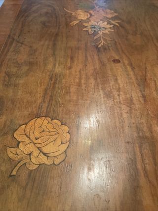 Tavolino legno intarsiato
