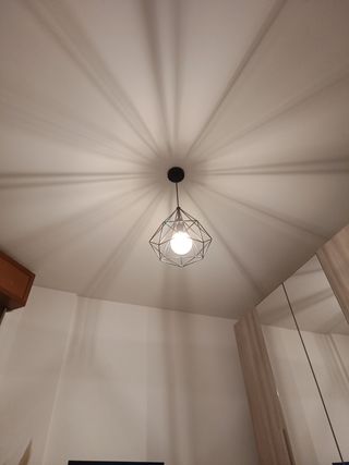 Lampadario nero stile industriale