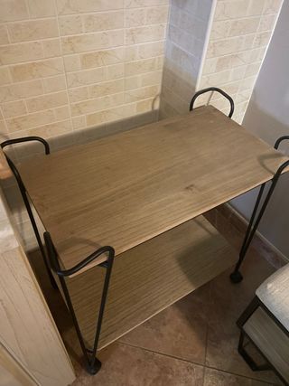 carrellino legno e metallo