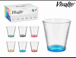 Bicchieri in vetro colorati