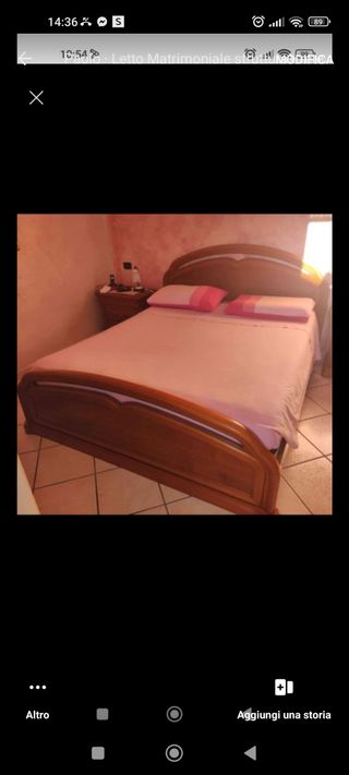 Struttura letto matrimoniale