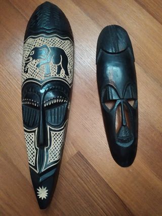 Set di mascheroni in legno