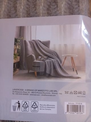 Plaid "Angela " di Lanerossi