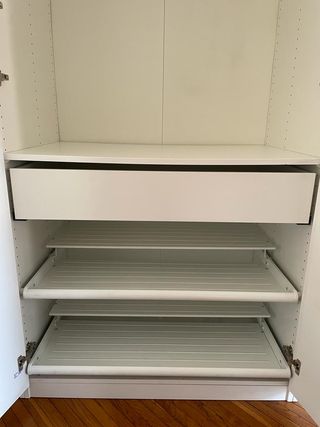 2 carrellini scarpiera per armadio komplement