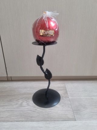 Candela con supporto.