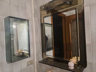 Specchio in vetro x bagno lampad pensile