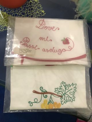 Set di asciugapiatti tondi in cotone - DAMA