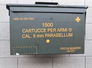 Cassetta militare stagna verde armi