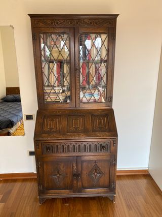 vetrina scrittoio antica