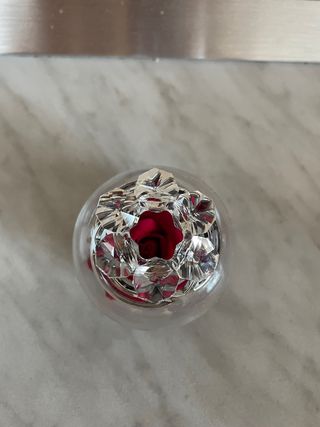 Ampolla con rosa rossa