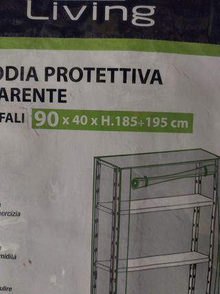 Custodia protettiva per scaffale