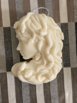 Candela Medusa , candela scultura . Candela donna