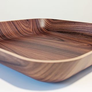 Vassoio in legno curvato 42,5 x 42,5 cm