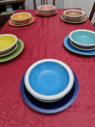 Set Da Tavola Decorata pezzi 18 per 6 Persone