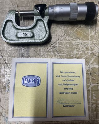 micrometro 0-15 Mauser