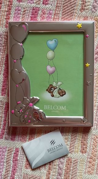 Cornice portafoto bambina in argento NUOVA