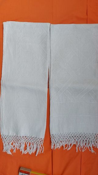 asciugamani in lino ecru nuovi