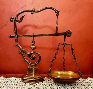 bilancia stadera da farmacia speziale 1540 bronzo