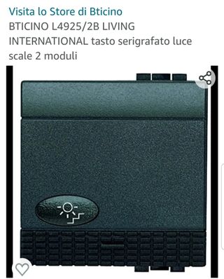 Bticino L4925/2B copritasti