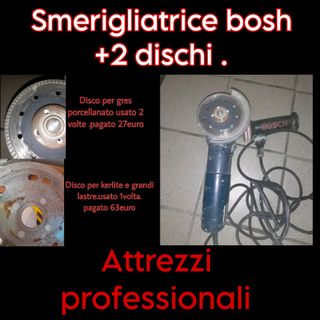ATTREZZI (SMERIGLIATRICE E 2 DISCHI)