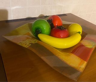 centrotavola di vetro di murano