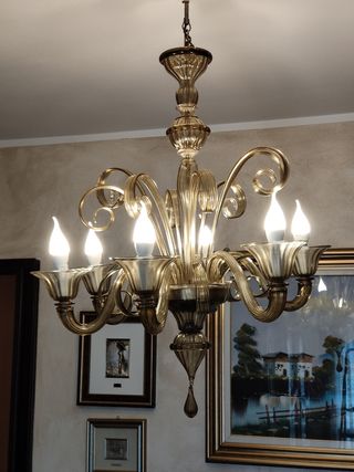 Lampadario vetro di murano