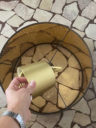 lampadario e 2 lampade da tavolino