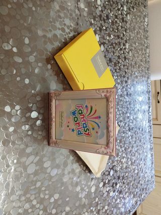 Cornice nascita bimba in argento